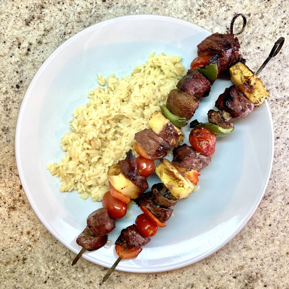 Sirloin Kebabs - Dinner at the Franzens