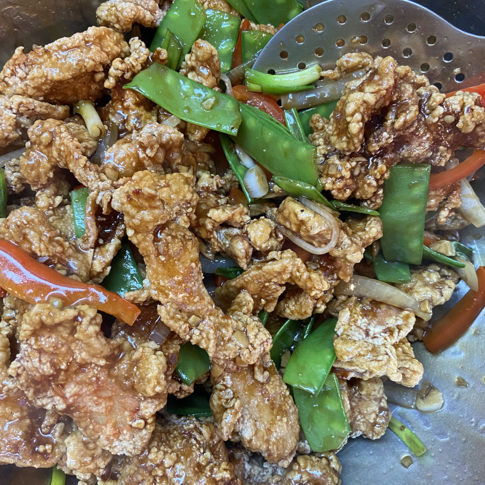 Mongolian Chicken - Dinner at the Franzens