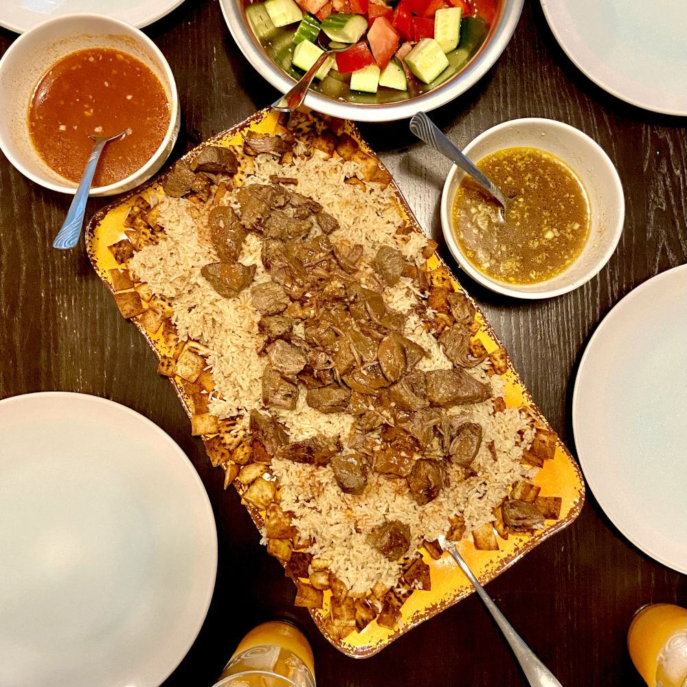 Egyptian Fatta - Dinner at the Franzens