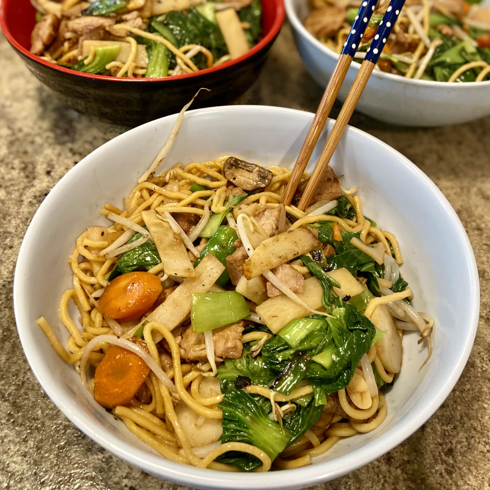 Roast Pork Lo Mein - Dinner at the Franzens